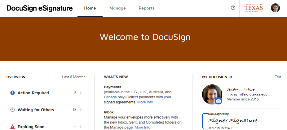 Visual Guide to Creating a UT DocuSign Account | DocuSign